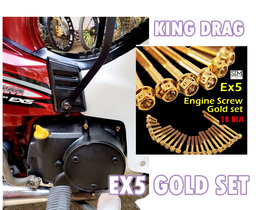 King Drag Screw Engine Skru enjin bolt EX5 Dream / WAVE 100 / WAVE 100 ...