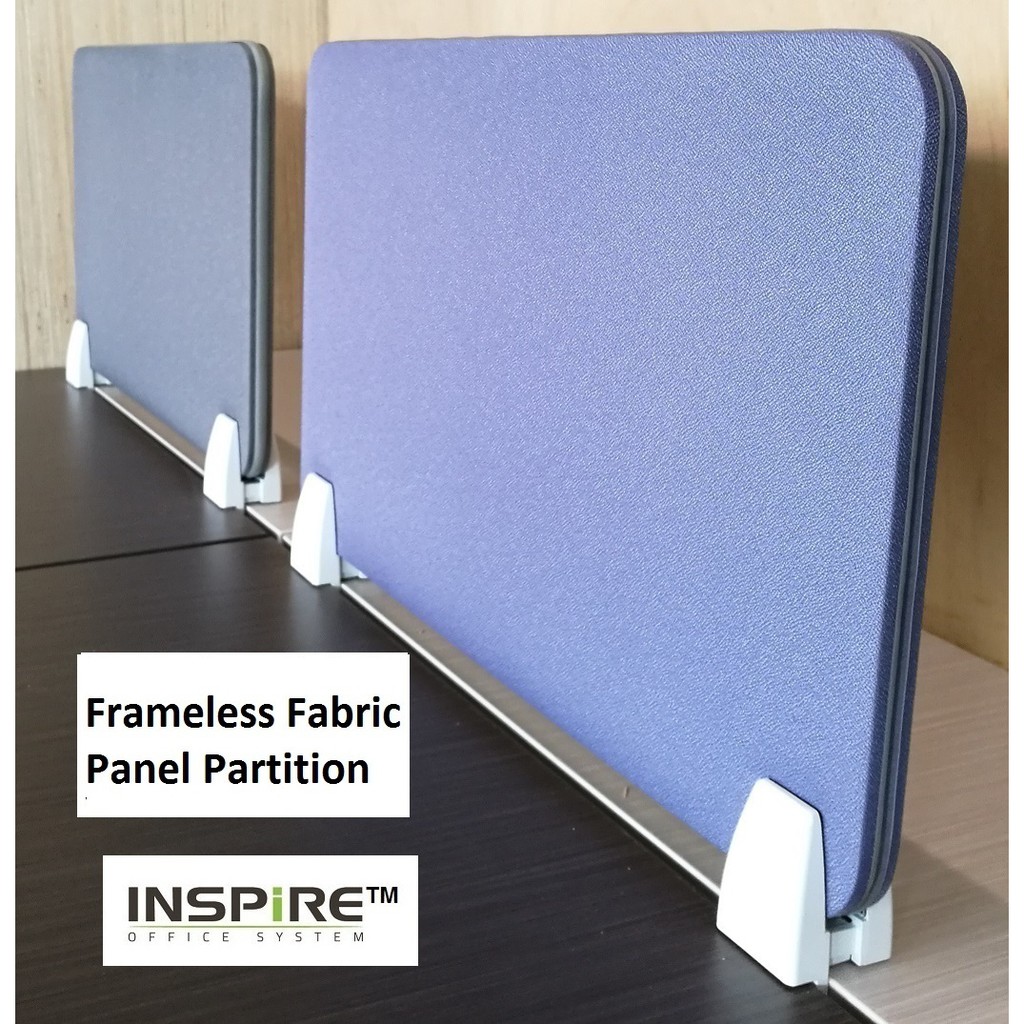 Frameless Fabric Panel Partition 600L x H300(mm) With Bracket | Shopee ...