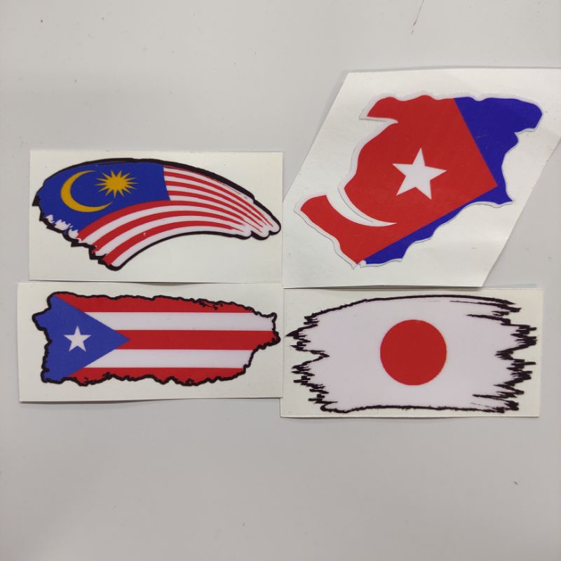 Sticker Flag Country and State Art Design Sticker Flag | Shopee Malaysia