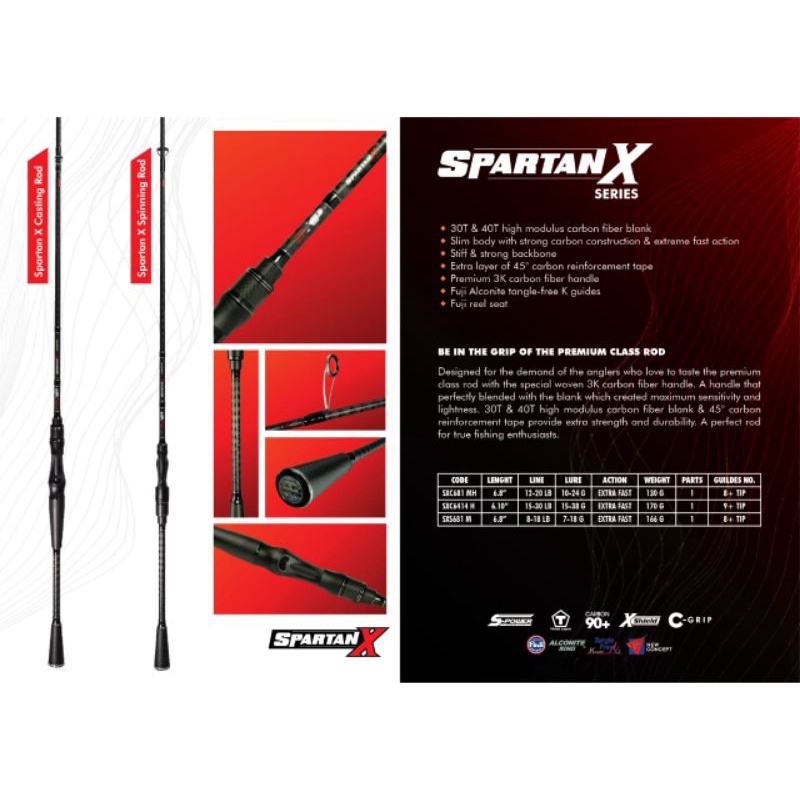 EXP SPARTANX SPINNING/BAITCAST ROD | Shopee Malaysia