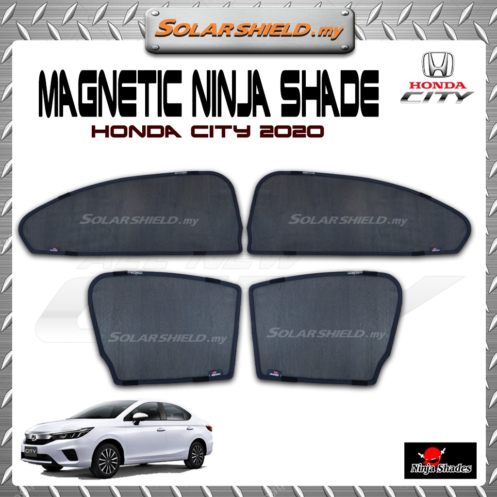 Honda City 2020-2021 Ninja Shade Magnetic Sunshade (4pcs/set) | Shopee ...