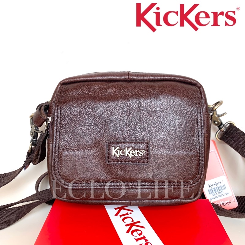 Kickers Leather Sling Bag 100% Original Genuine Leather 2 in 1 [78427 I ...