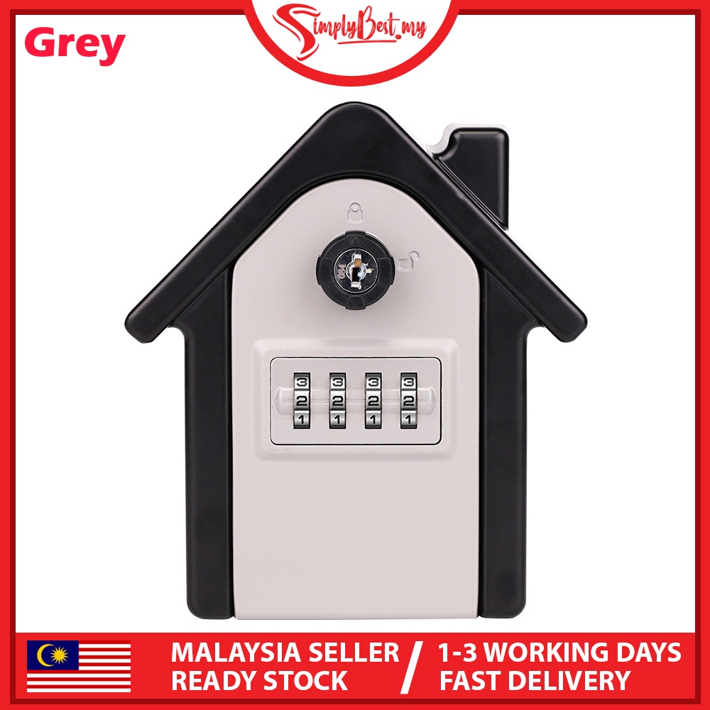 SIMPLYBEST Large Two Way Wall Mount Key Passcode Lock Key Storage Safe ...