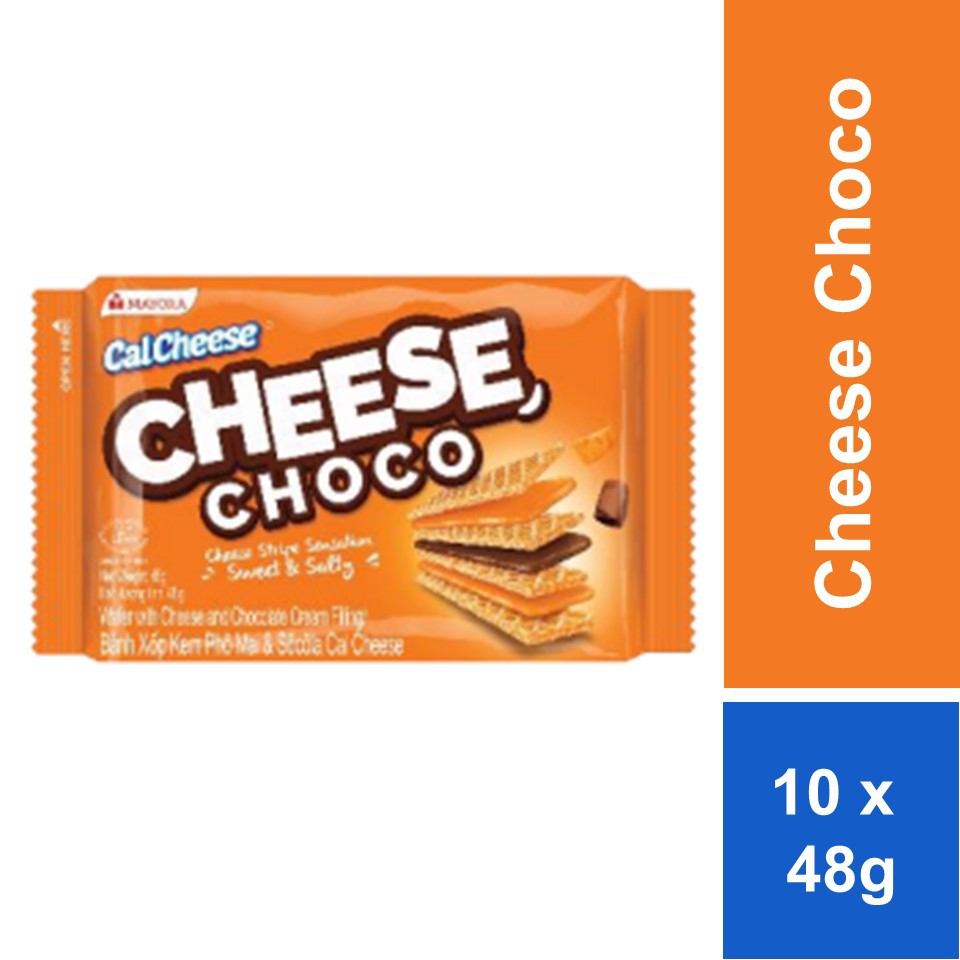 Cal Cheese Cheese Choco Wafer 10s x 48g | Shopee Malaysia