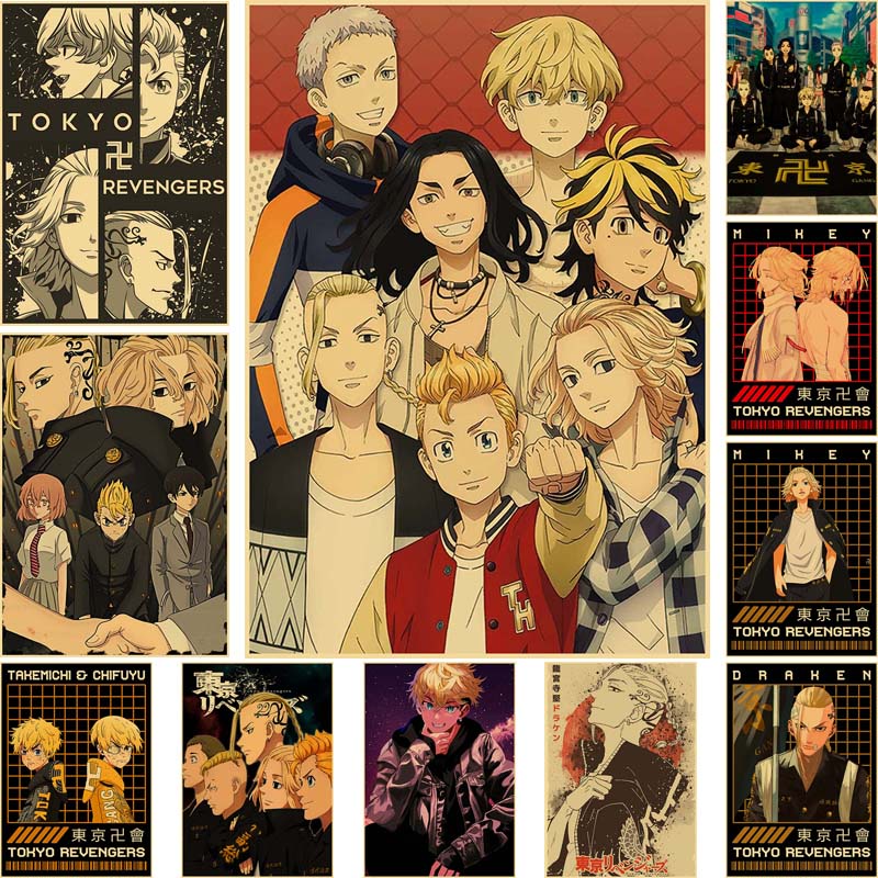 Japanese Hot Anime Tokyo Revengers Posters Decorative Paintings Wall ...