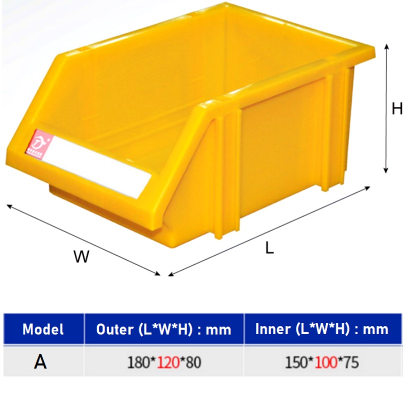 Stackable Plastic Storage Box Container Multi Layer Basket Shelf Heavy ...