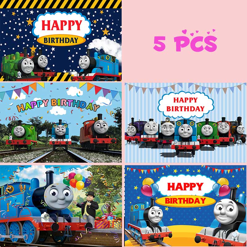 5 Options Thomas with Friends For Birthday Backdrop Photography Baby ...