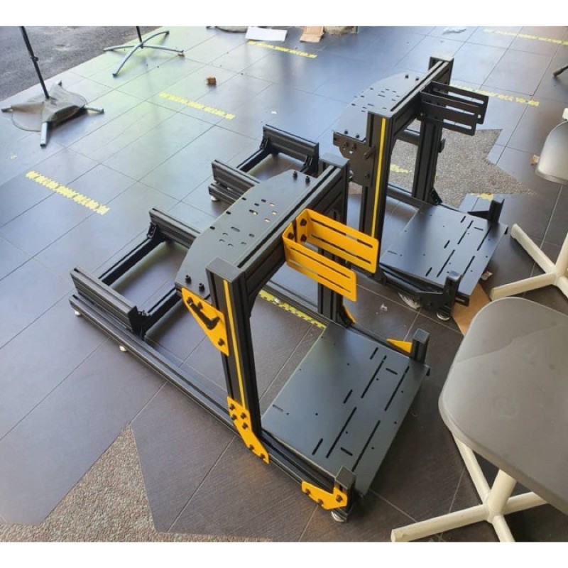 [FULL RIG GT1 ALUMINIUM 4080 HIGH PROFILE SIMULATOR SIM RACING STAND ...