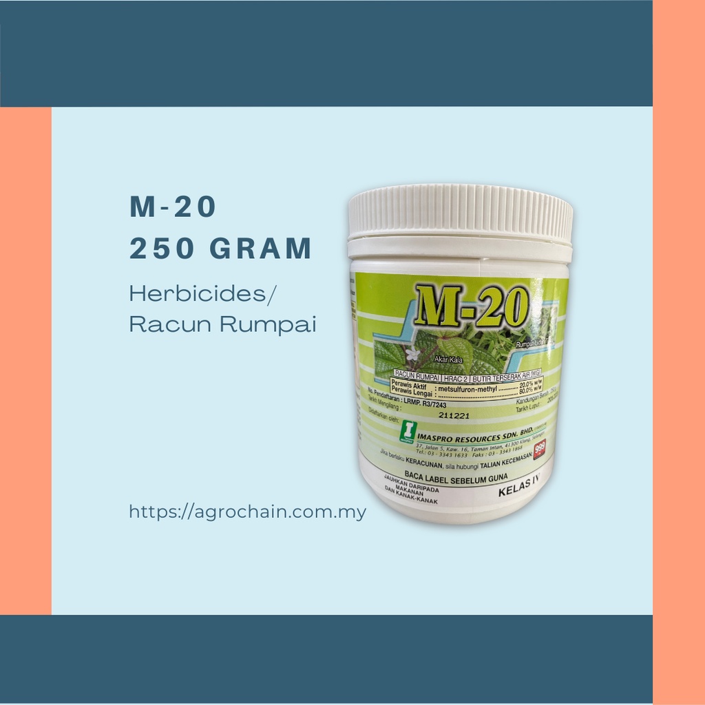 IMASPRO - M-20 - 250 GRAM (RACUN RUMPAI/草药/HERBICIDES) mengawal racun ...
