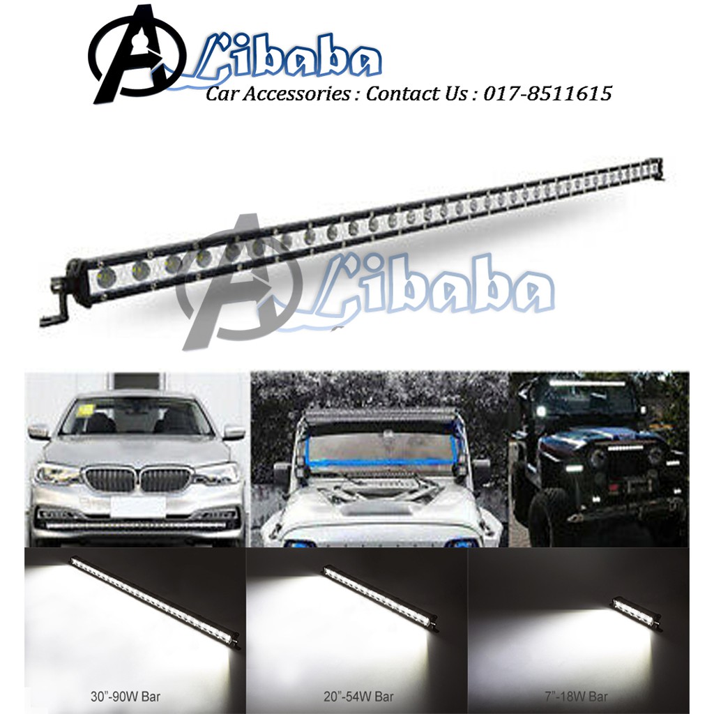 96CM 38" 108Watt 36 LED SPOTLIGHT SLIM BAR | Shopee Malaysia