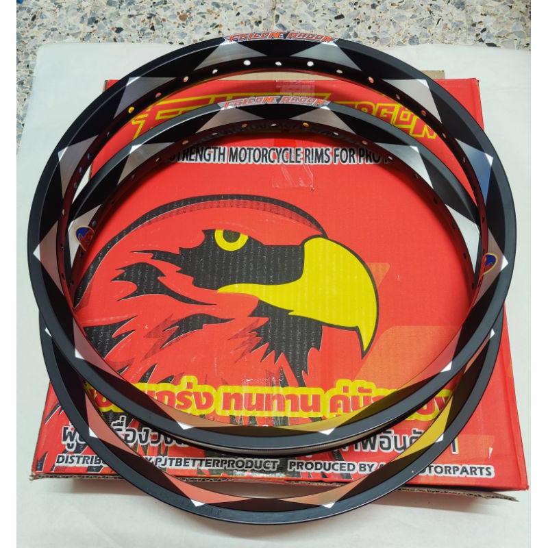 THAILAND FALCON ARGON 5STAR JATUKHAM 140X17 ALLOY RIM 1SET 2PCS (💯 ...