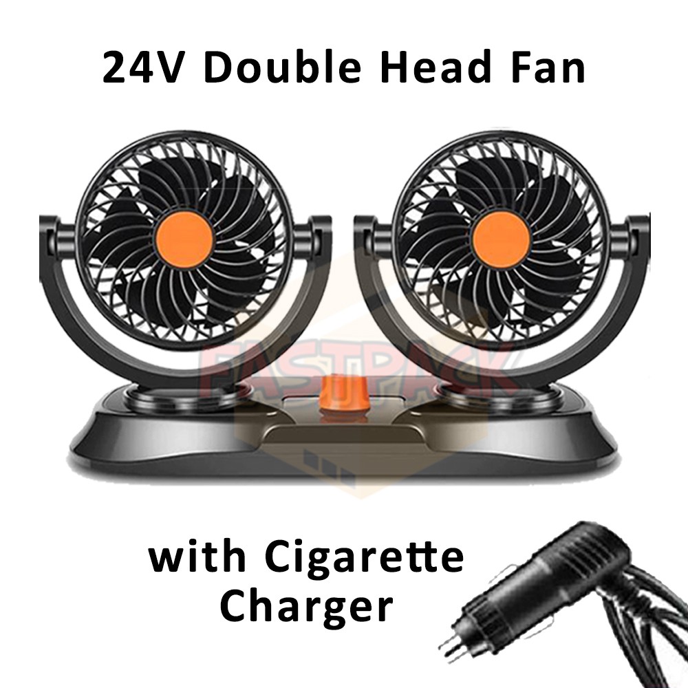 12v 24v Car Fan Single Double Headed Fan DIY Twin Mini Fan USB ...