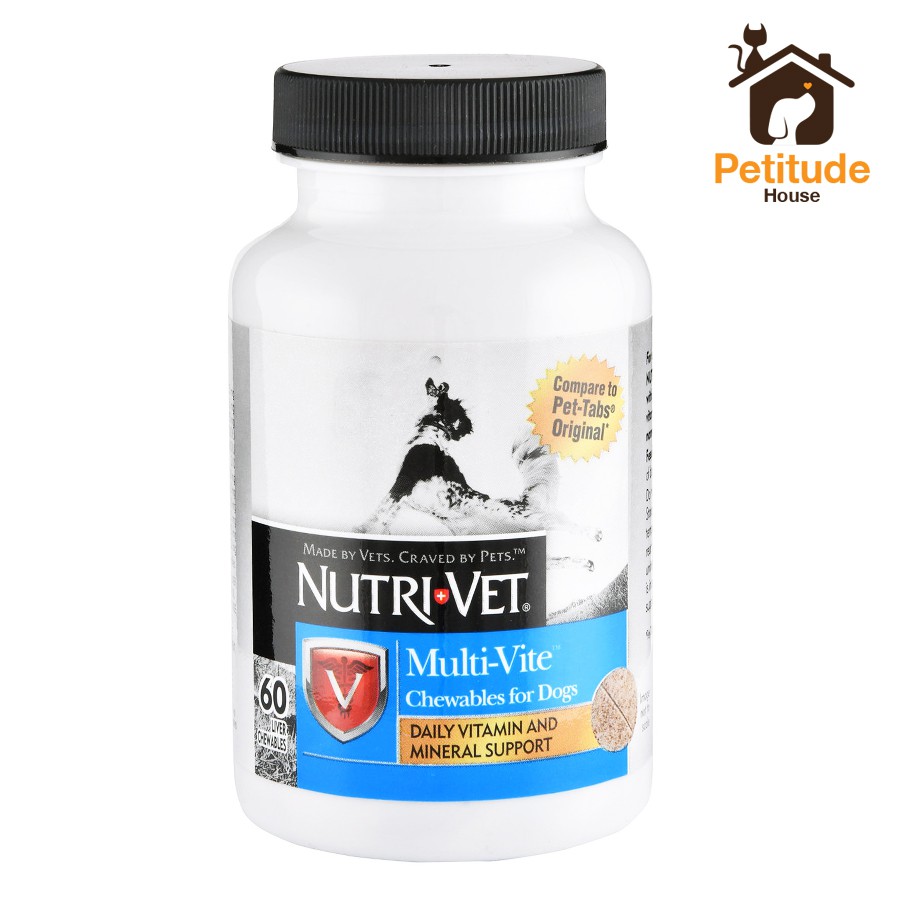NutriVet Multi-Vite Chewables for Dogs (daily vitamin & mineral support ...