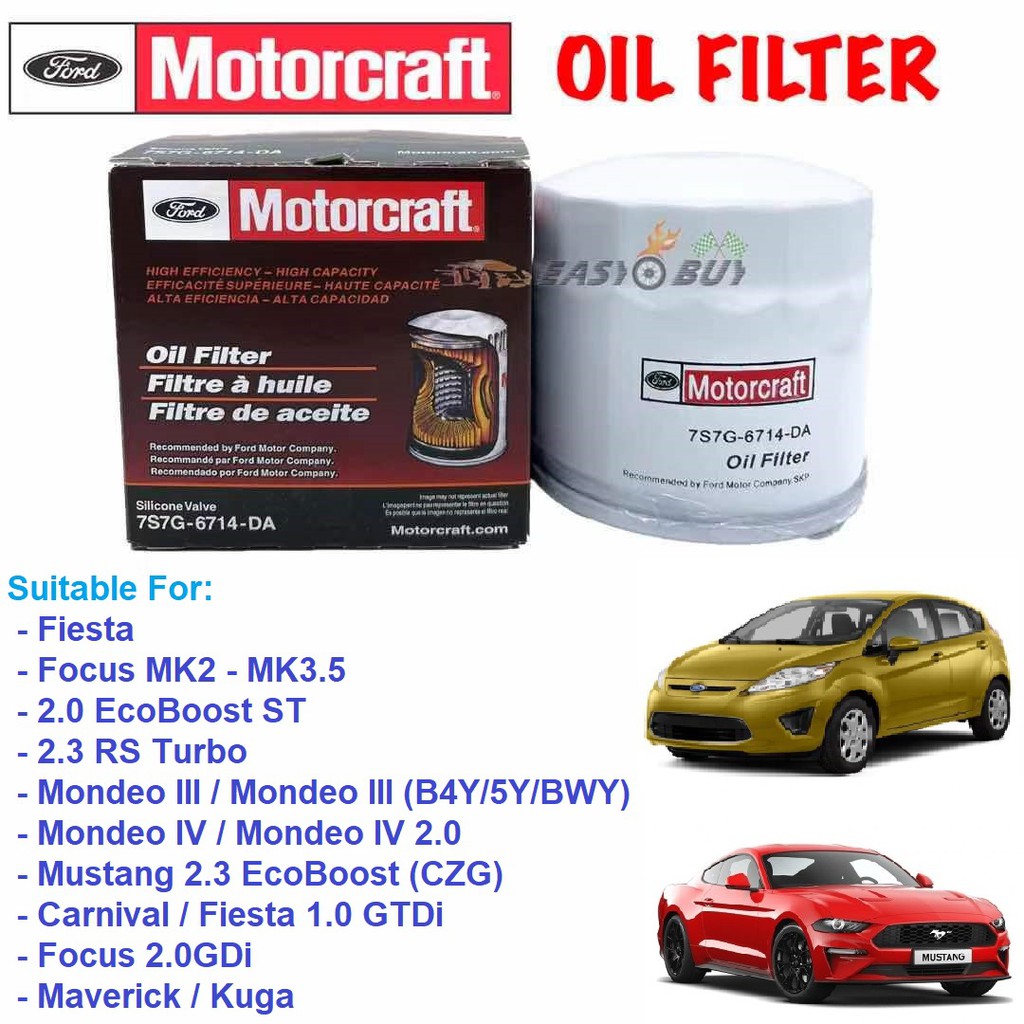 Ford Motorcraft Oil Filter Ford Fiesta Mustang M3 M5 Focus Mondeo Kuga ...