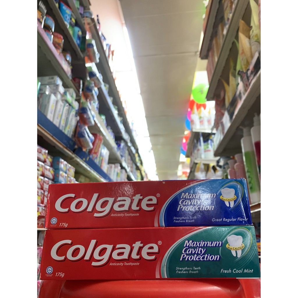 Colgate Maximum Cavity Toothpaste (Fresh Cool Mint/Great Regular Flavor ...