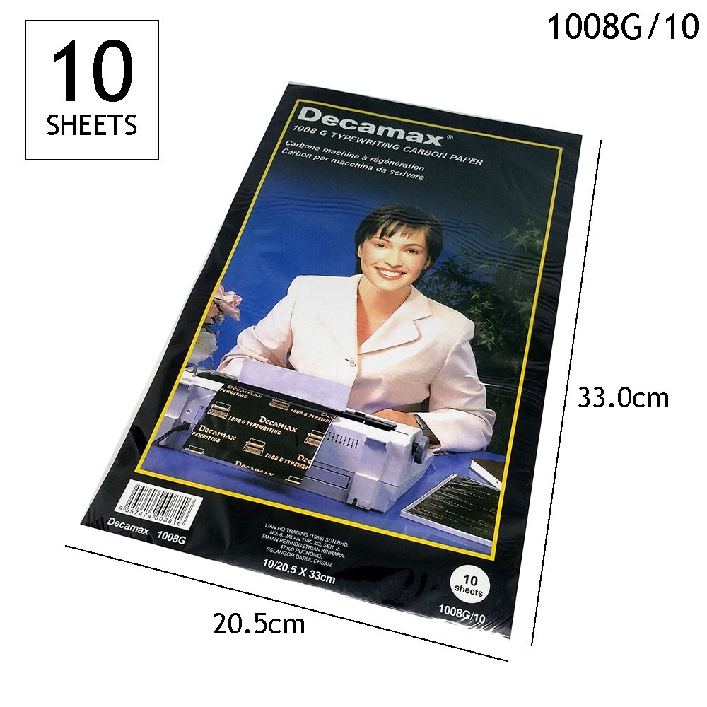 Decamax Typewriting Carbon Paper A4 - Blue / Black / 10pcs / 50pcs ...