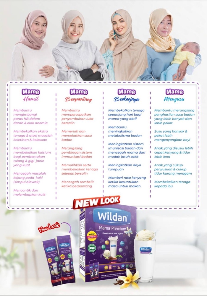 💙 Wildan Mama Premium Original Asli Susu Kambing Goat Milk Booster Ibu ...