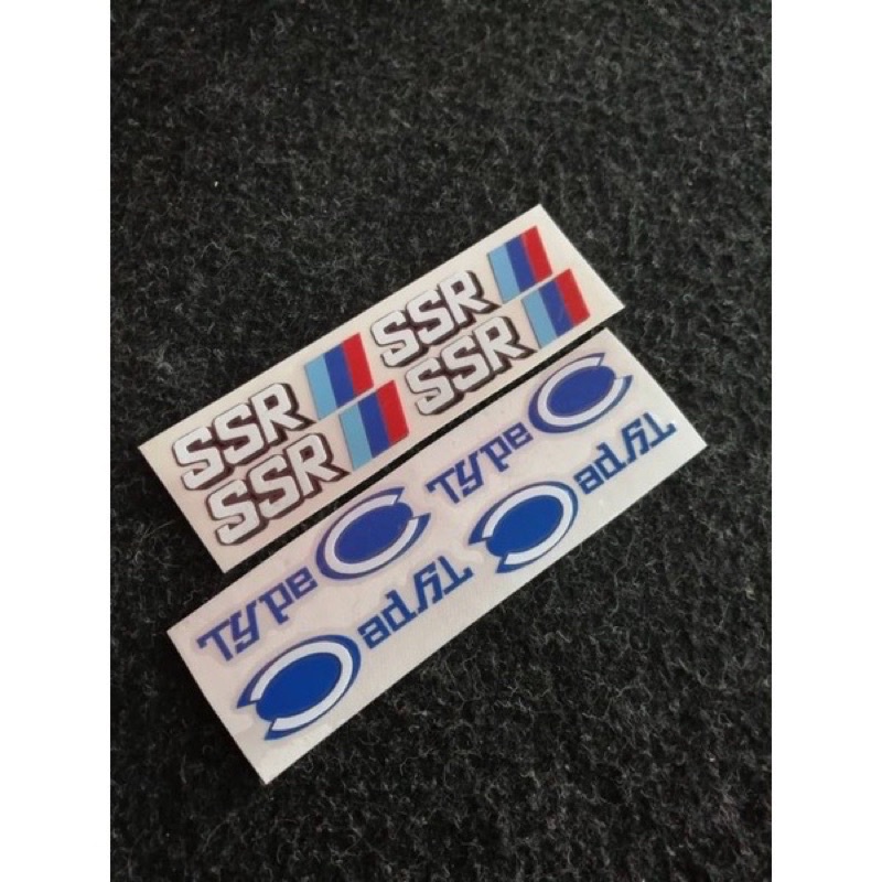 sticker rim kereta 1 set SSR TYPE C original cutting | Shopee Malaysia