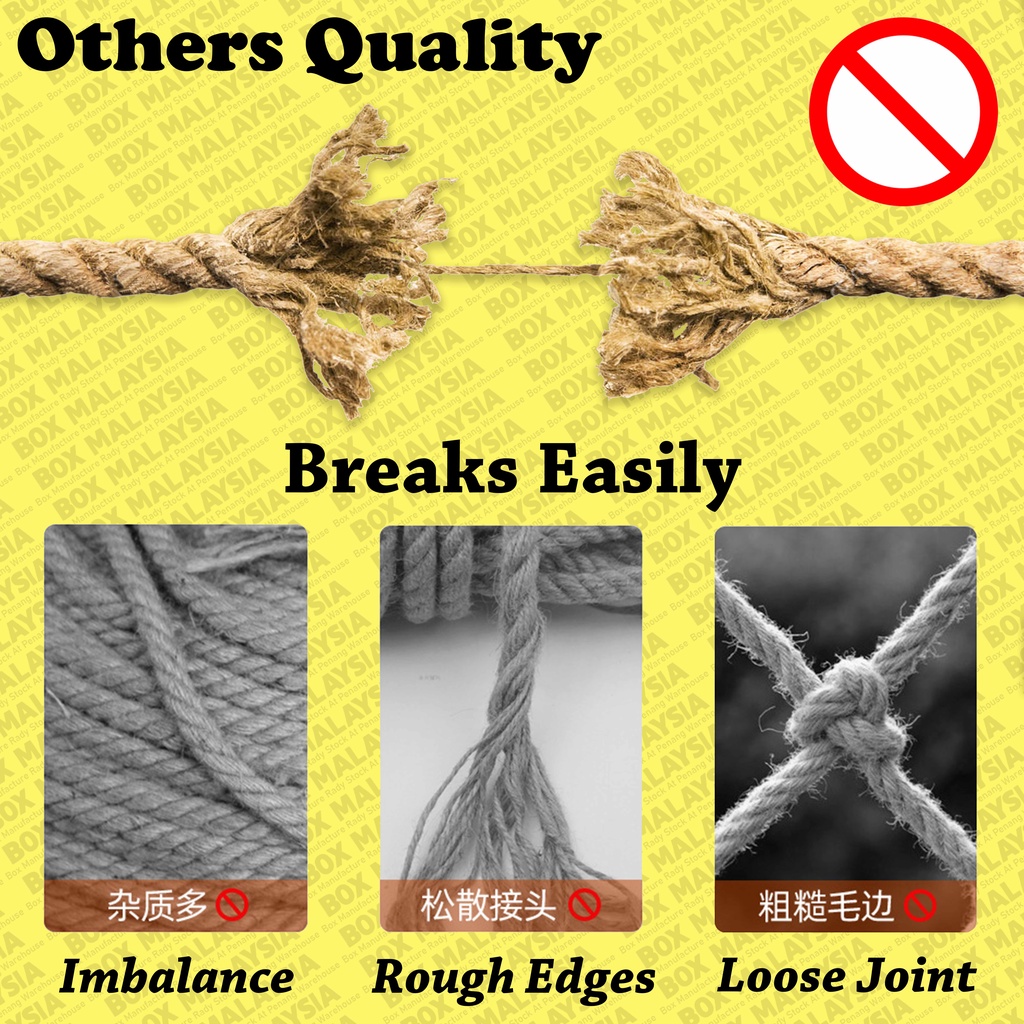 1mm-20mm Brown Hemp Rope / Tali Guni / Jute Rope Twine Cord String ...