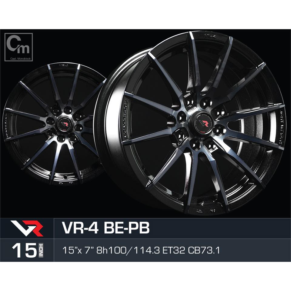 AD 15 inch 7JJ 4X100 4X114.3 ET32 ORI CAR SPORT RIMS WHEELS VR4 ...