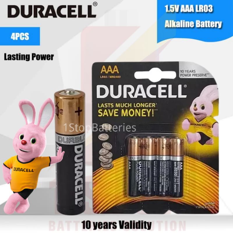 DURACELL Alkaline Battery AA / AAA / 9V / D | Shopee Malaysia