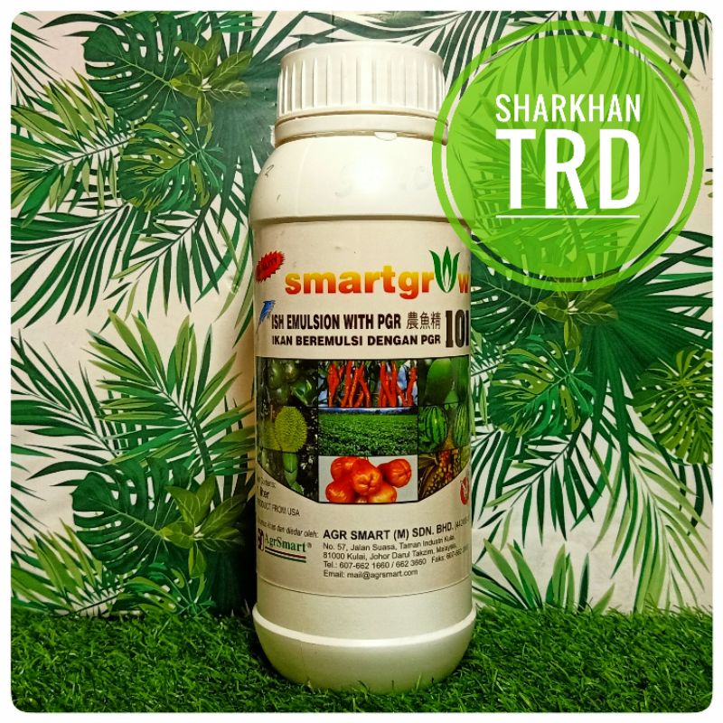 Botol 1 Liter FISH EMULSION WITH PGR 101 Smartgrow Baja Ikan Organik Subur Tanaman Organic ...