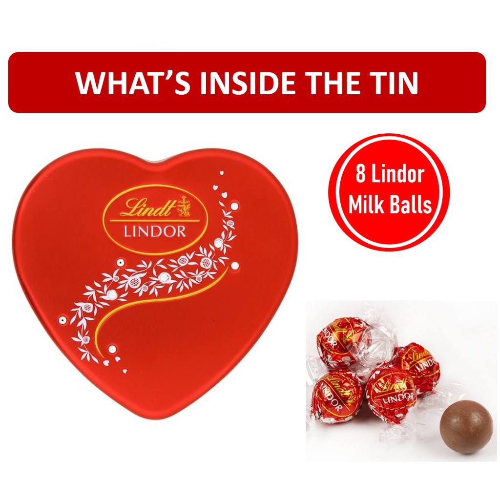 Lindt Lindor Crystal Heart Tin, 96g | Shopee Malaysia