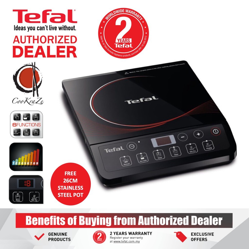 Tefal Everyday Induction Hob Electric Stove with Free Stainless Steel ...