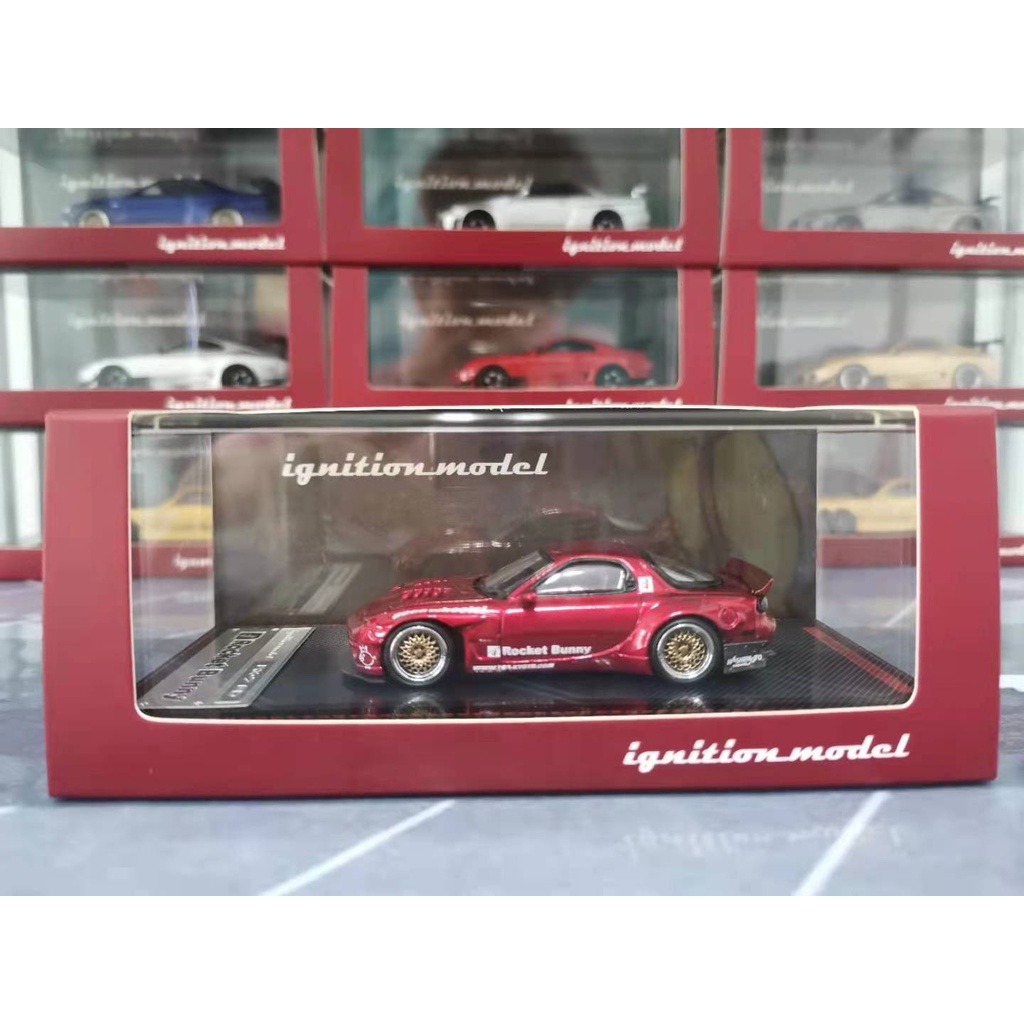 Ignition Model 1/64 Rocket Bunny RX-7 (FD3S) ( Red Metallic ) | Shopee Malaysia
