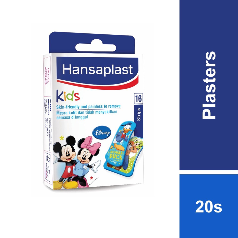 Hansaplast Disney Mickey And Friends Wound Plasters for Kids (20 Strips ...