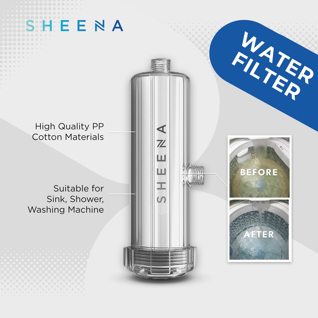 SHEENA Laundry Machine Water Heater Shower Water Filter Outdoor Water ...