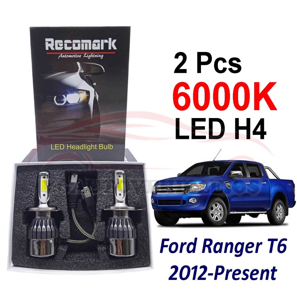 Ford Ranger T6 H4 Car LED Headlamp LED Headlight Bulb 2Pcs 4300K 6000K ...