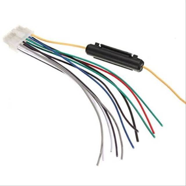 Car tape socket single din head unit 12 pin Male socket tape for stun ...