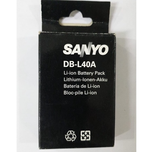 SANYO DB-L40A ORIGINAL RECHARGEABLE BATTERY | Shopee Malaysia