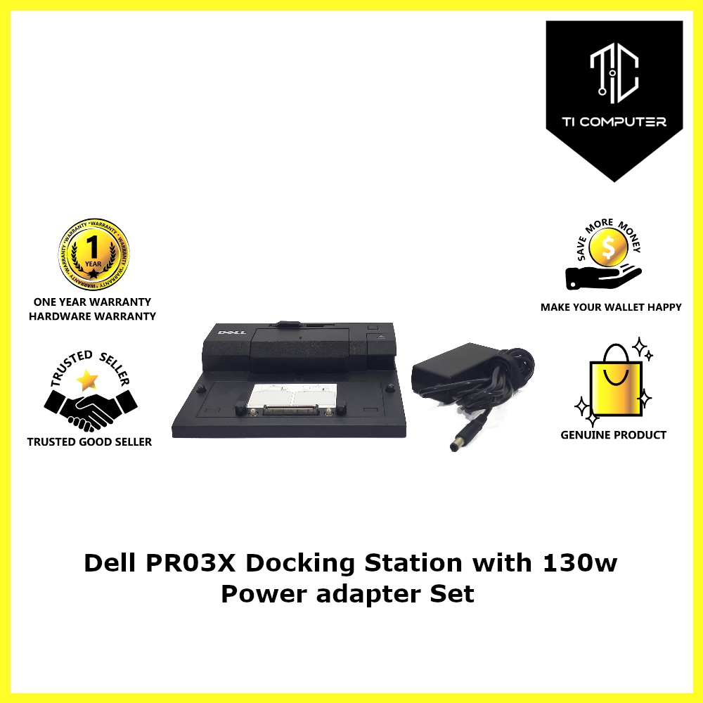 Dell PR03X Docking Station with 130w Power adapter Set (Refurbished ...