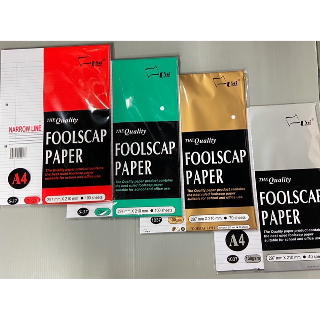 Uni Quality Foolscap Paper | Shopee Malaysia