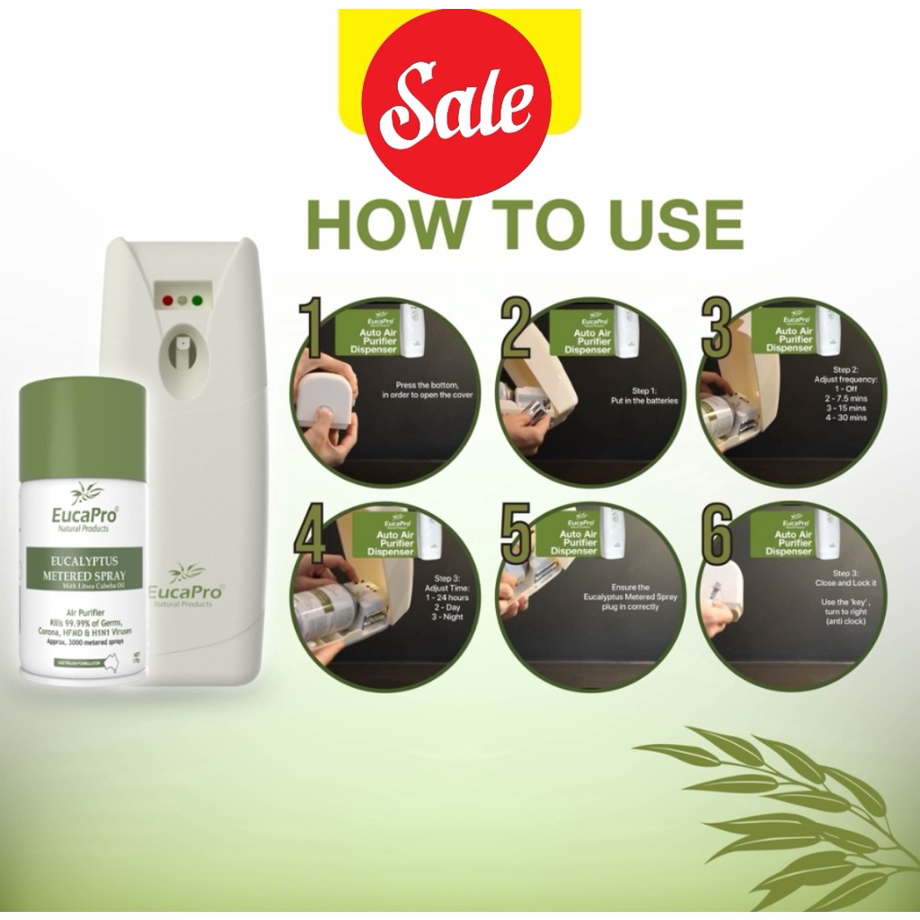 EucaPro Air Purifier Dispenser Set | EucaPro Portable Steamer Set ...