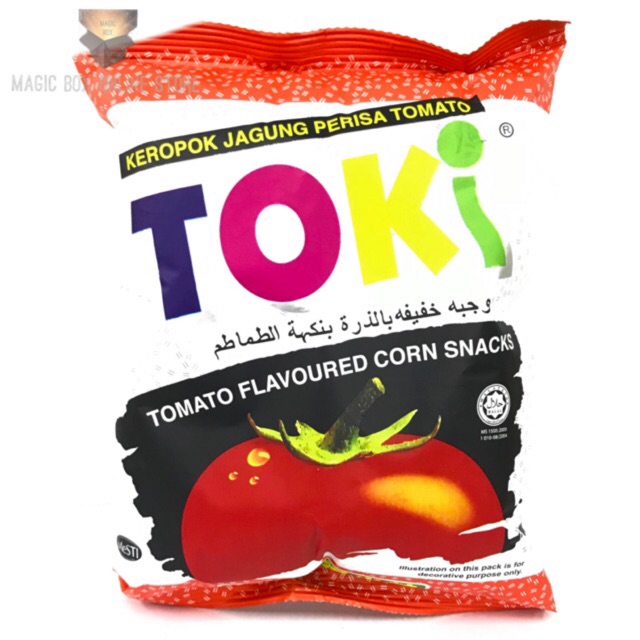 🔥READY STOCK🔥 TOKI TOMATO CORN SNACKS 60G KEROPOK JAGUNG PERISA TOMATO ...