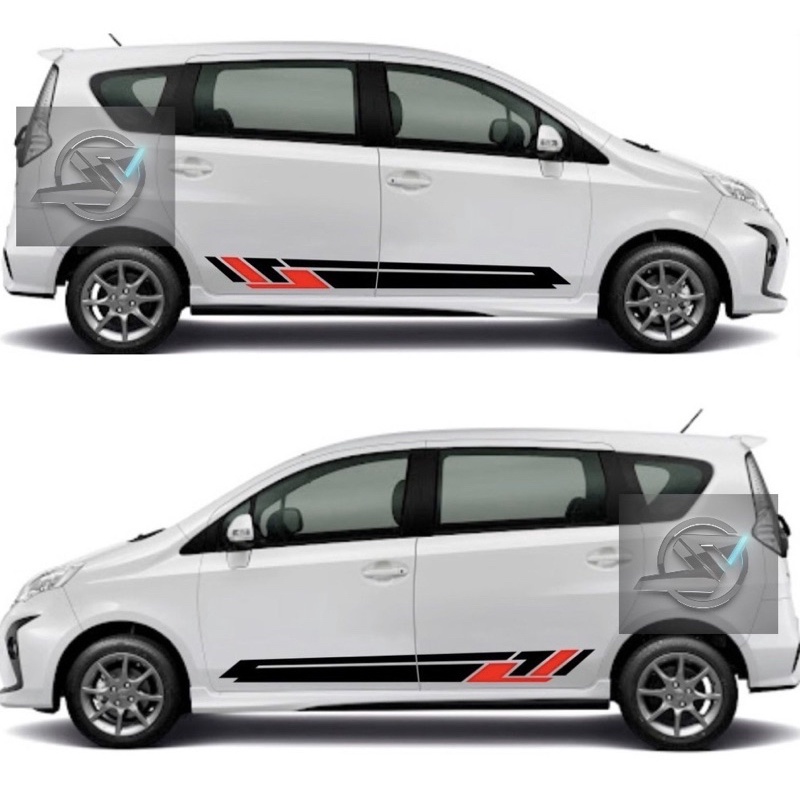 (Ready Stock) S574# Perodua Alza Side Car body vinyl Decal Sticker ...