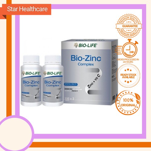 Bio-Life Bio-Zinc Complex 100sx2 [Exp date: 15/11/2026] | Shopee Malaysia