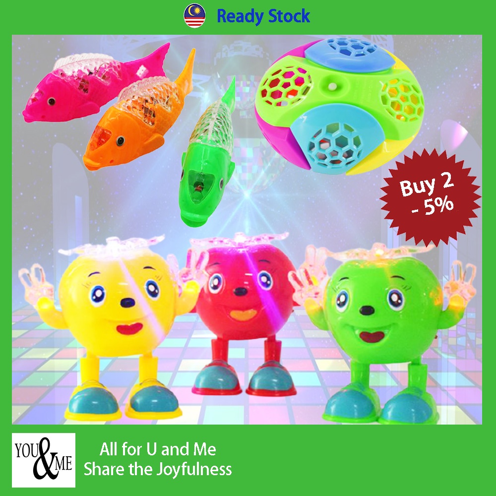 Dancing Apple / Cute Fish / Dancing Ball with Music and Lights ...