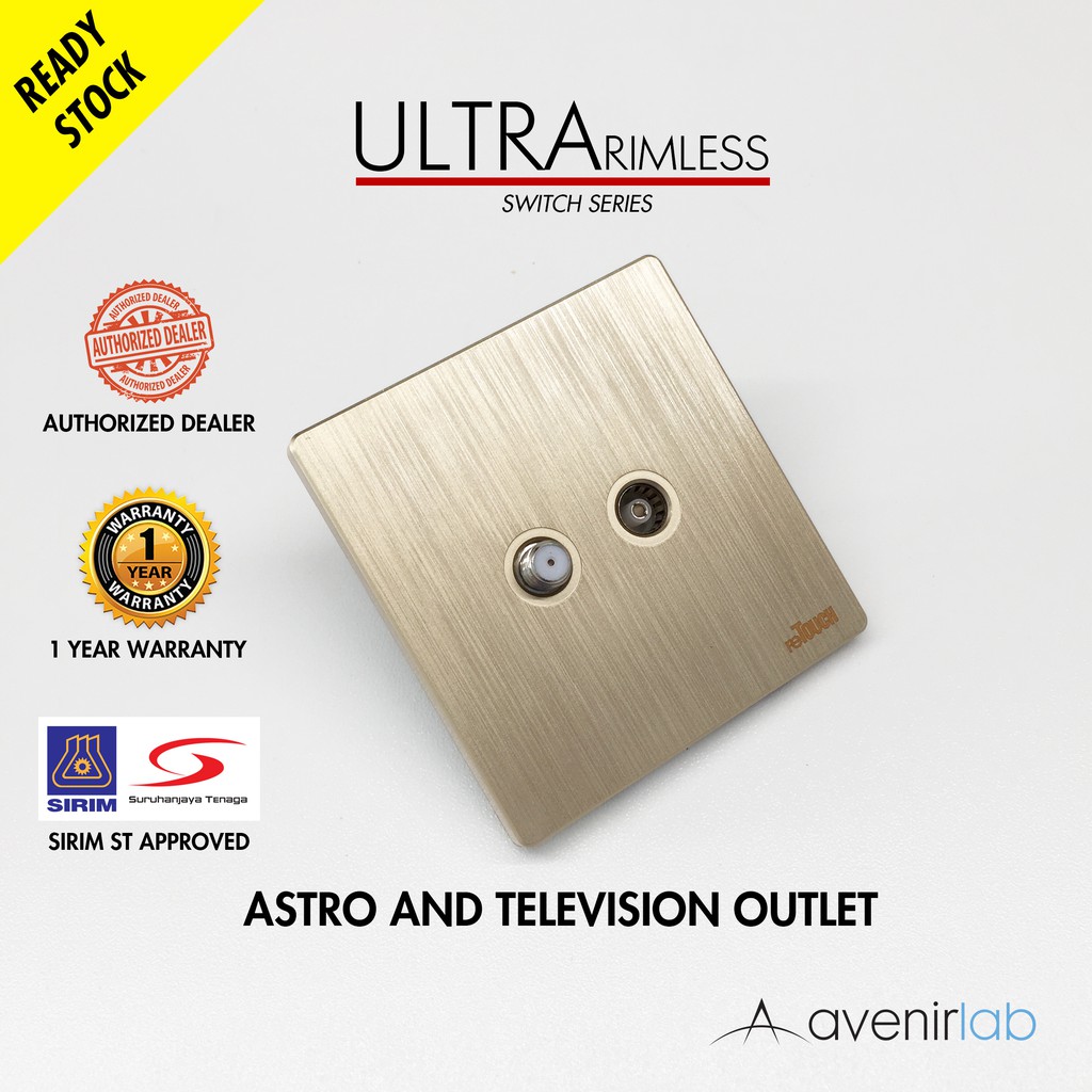 reTouch Ultra Rimless ASTRO Satellite And Television Antenna Outlet ...