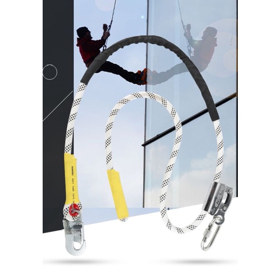SUT- Adjustable Work Positioning Lanyard with Rope Grab for Fall Arrest ...