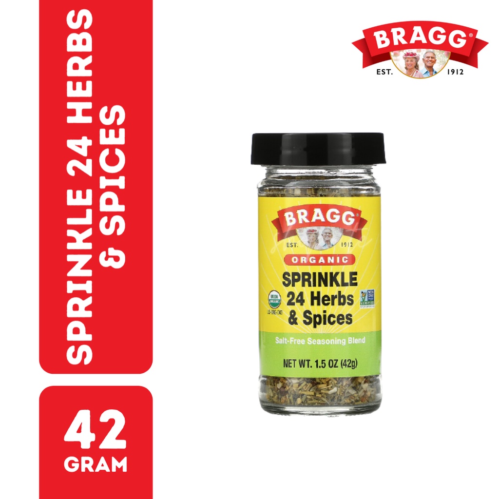 Bragg Organic Sprinkle 24 Herbs & Spices Seasoning (42 g) | Shopee Malaysia