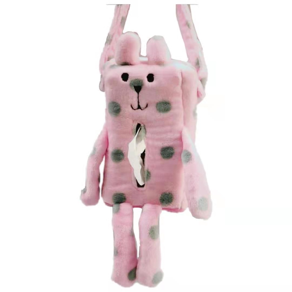 Craftholic Tissue Box Cover Pink Colour Rabbit Bunny Fit 200 Sheets Tissue Box Car Accessories ...