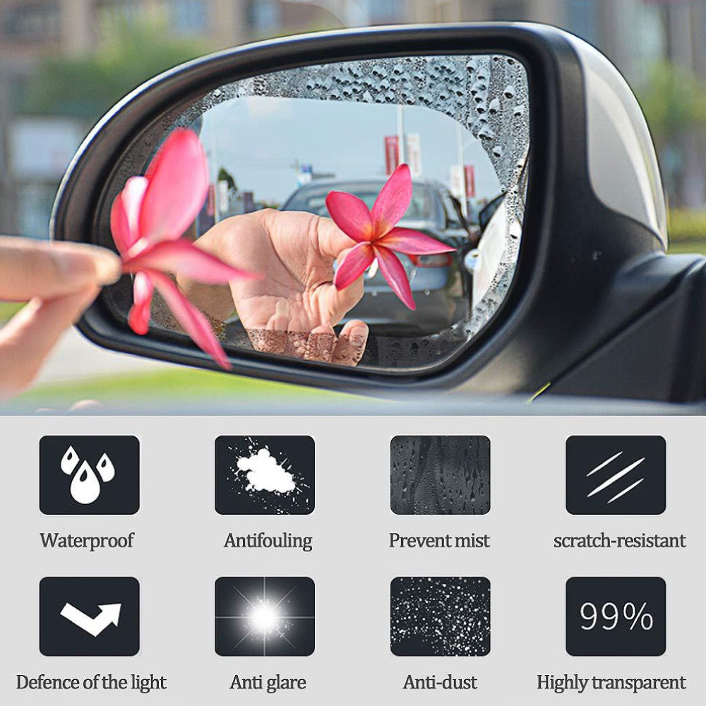 4pcs Anti Fog Rain Proof Rainproof Rearview Mirror Waterproof Film Car ...