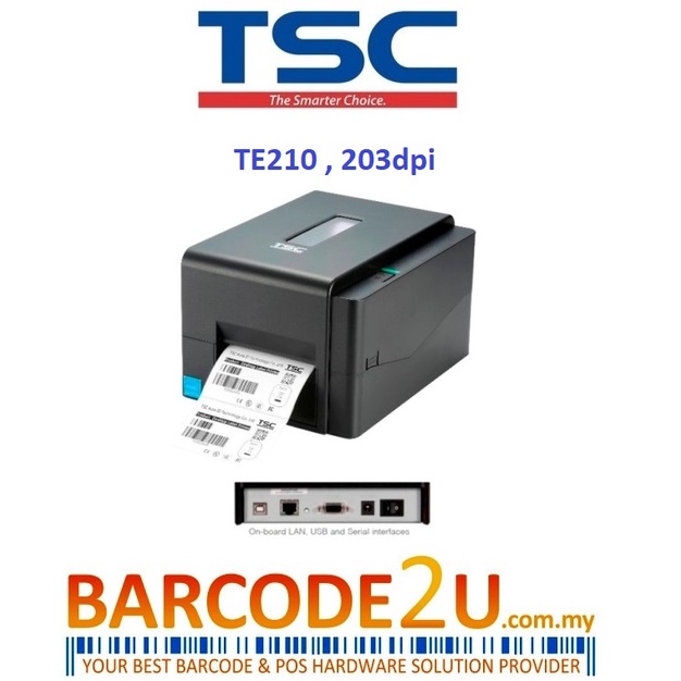 TSC TE210 Barcode Printer - (USB+ LAN) | Shopee Malaysia