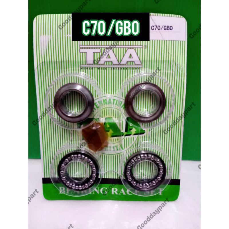 HONDA C70 /GBO RACE STEERING CONE SET CONE BEARING HANDLE ASSY | Shopee ...