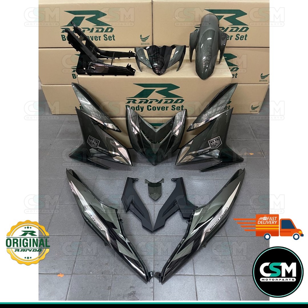 [READY STOCK] Coverset Bodyset Hijau Lumut Y15 Y15ZR V1 V2 VF3 Y16ZR ...