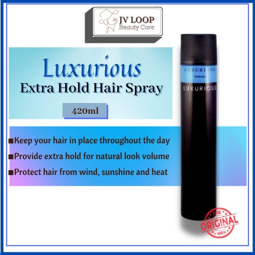 LUXURIOUS Extra Hold Hair Spray with Great Fragrance Smell 420ml ...